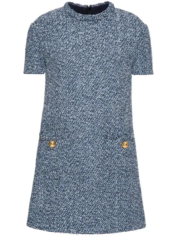 Valentino Garavani Tweed Denim Mini Dress