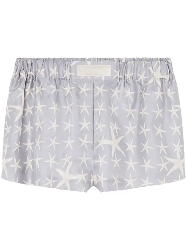 Versace Stella Marina Silk Boxer Shorts