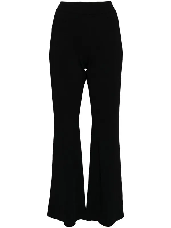 Stella McCartney High-waisted Flared Trousers - Black