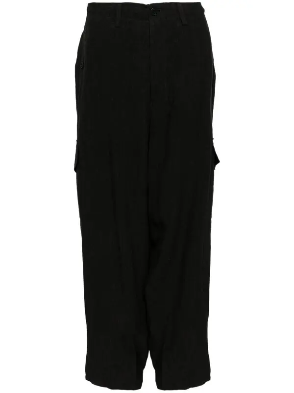 Y’s High-waist Linen Cargo Skirt