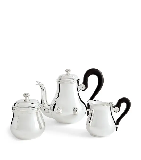 Christofle The Anniversary Georgian Collection 3-piece Tea Set