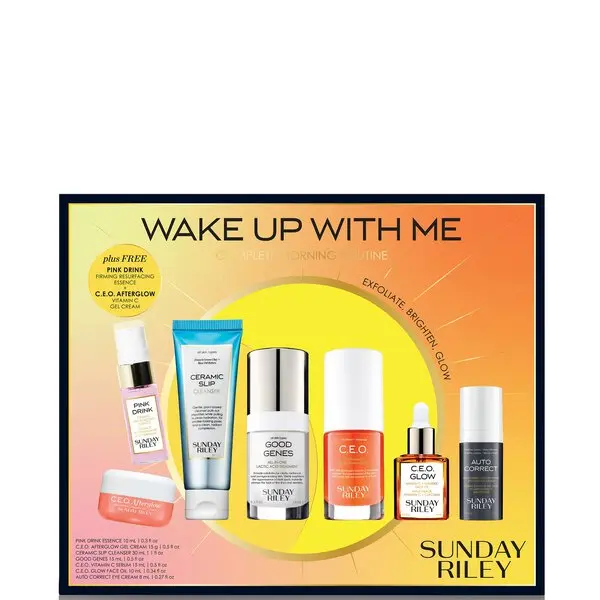 Sunday Riley Wake Up With Me Complete Brightening Morning Skincare Set - One-color