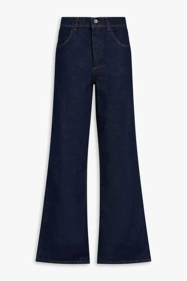 Stine Goya Joelle Frayed Mid-rise Flared Jeans