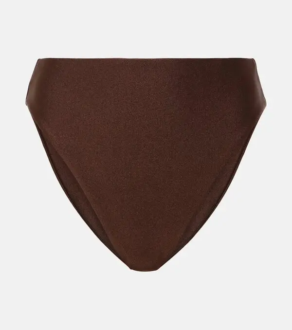 Jade Swim Incline High-rise Bikini Bottom - Brown