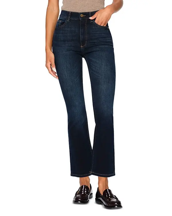 DL1961 High-rise Bootcut Cropped Jeans