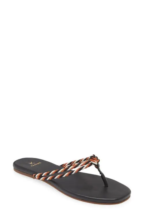 Kaanas Litibuan Corded Flip Flop - Navy Multi
