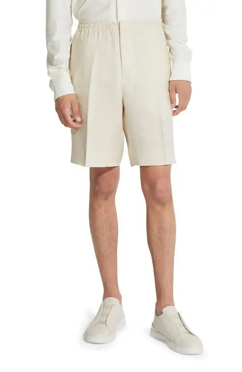 Zegna Oasi Linen Shorts - Calcare