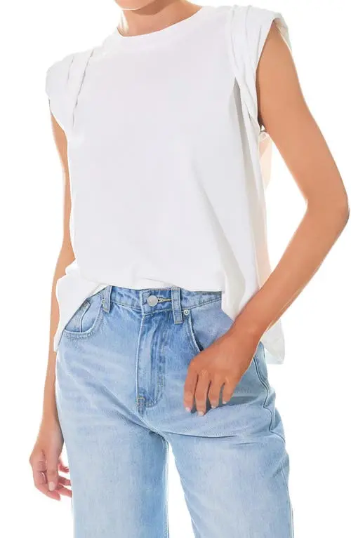 GREY LAB Folded Cuff Muscle Tee