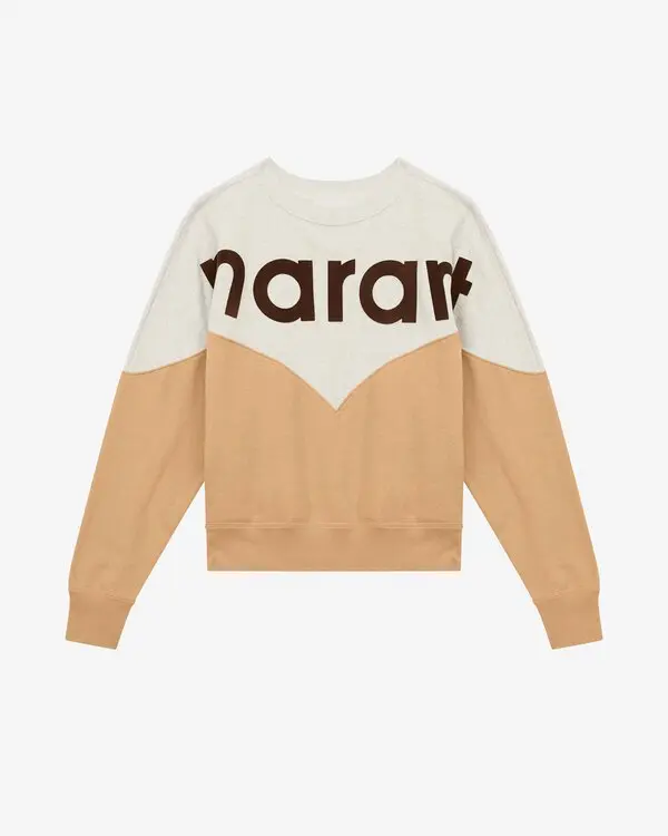 Isabel Marant Houston Sweatshirt - Ecru/camel