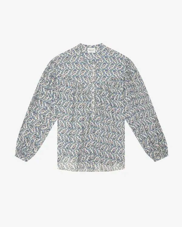 MARANT ETOILE Salika Printed Top - Ecru