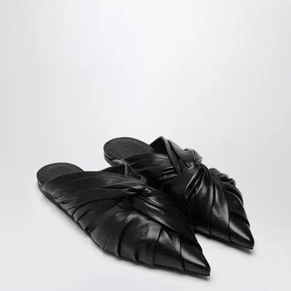 Givenchy Twist Flat Mule In Black 43% Off Editorialist