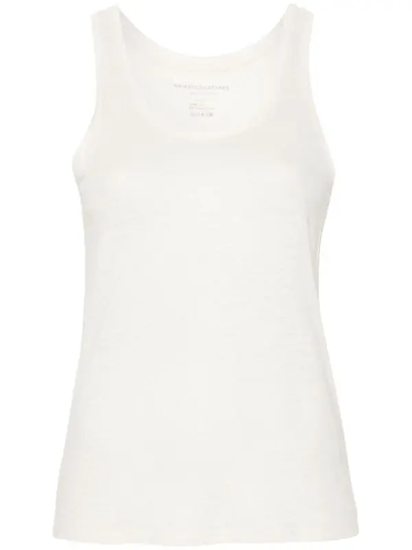 Majestic Filatures Linen-blend Tank Top - Neutrals