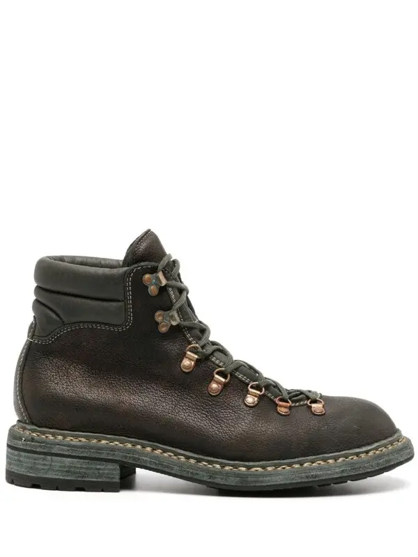 Guidi 19 Leather Ankle Boots - Brown