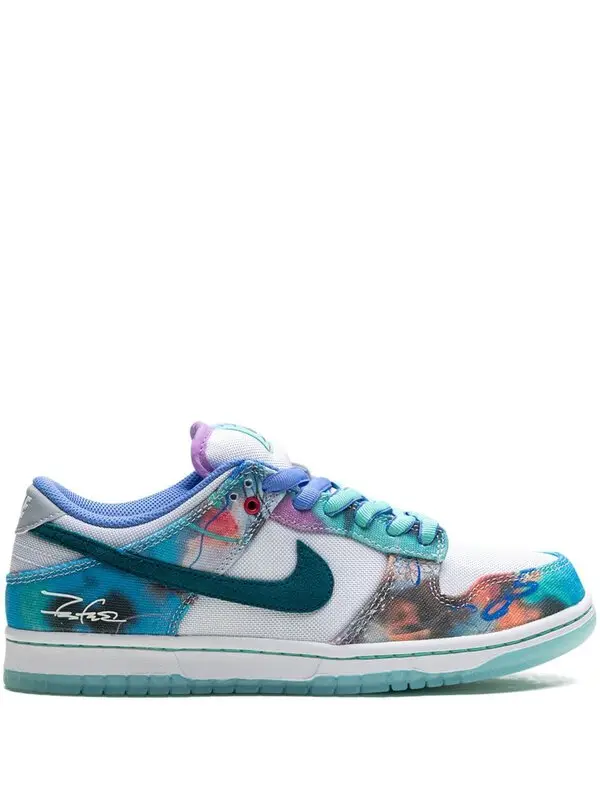 Nike X Futura Laboratories Sb Dunk Low Sneakers - Blue