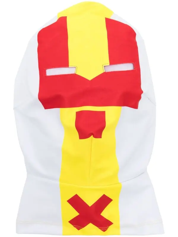 WALTER VAN BEIRENDONCK Graphic-print Face Mask - White