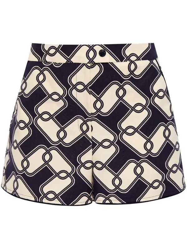 Moncler Abstract-print Cotton Shorts