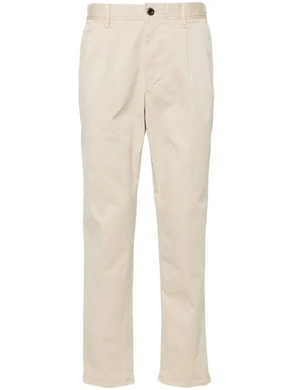 Incotex Tapered-leg Cotton Chino Trousers - Neutrals