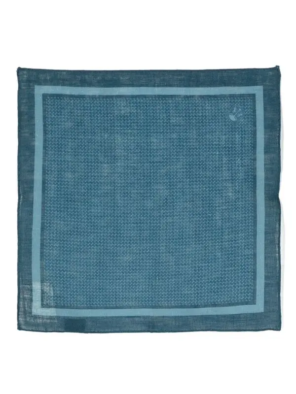 Corneliani Graphic-print Linen Handkerchief