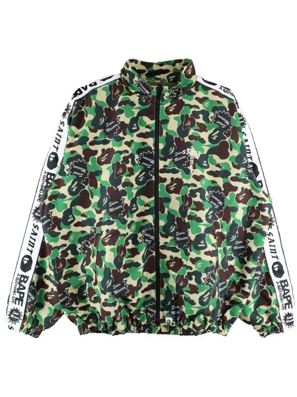 SAINT MXXXXXX Camouflage-print Bomber Jacket - Green