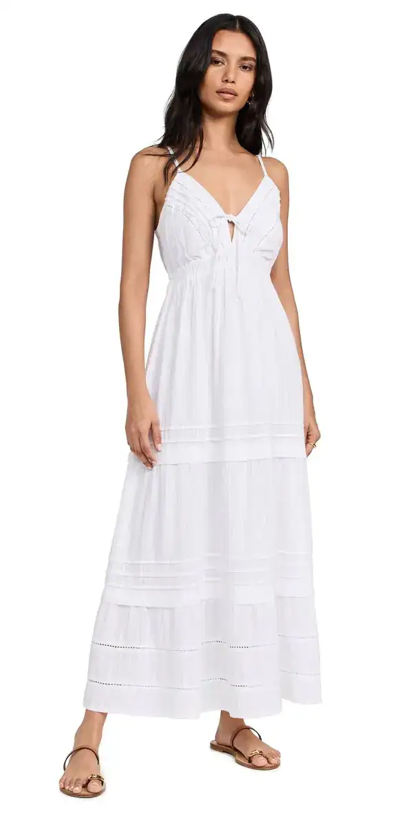 Z Supply Divinity Midi Dress In White - 40% Off | Editorialist