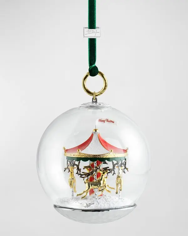 Michael Aram Merry Go Round Snowglobe Ornament