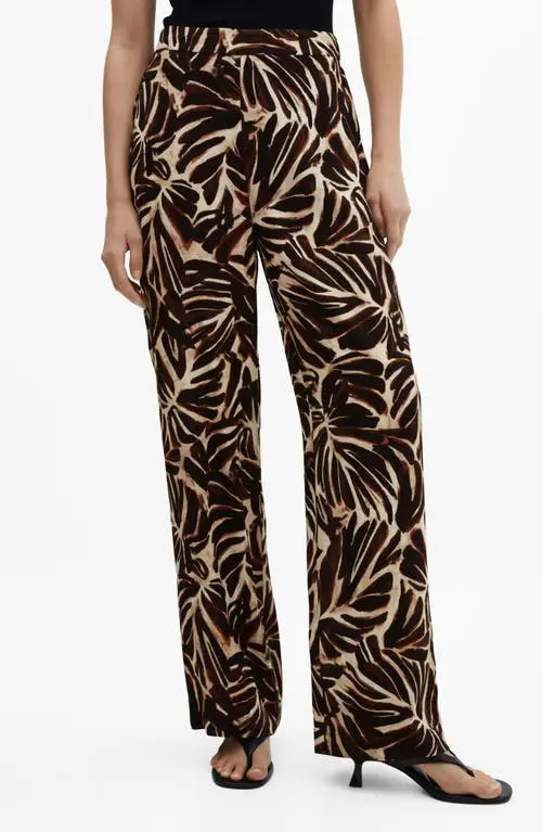 Mango Claudie Printed Straight Leg Pants