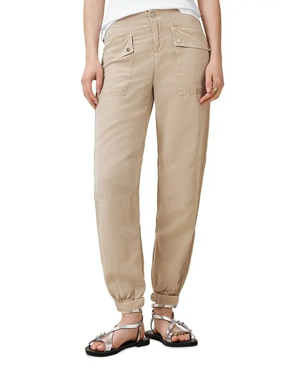 All Saints Val Patch Pocket Pants - Sand Brown