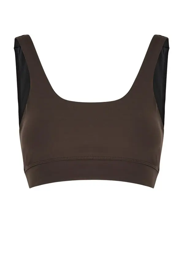 Varley Freesoft Cori Stretch-jersey Bra Top - Brown
