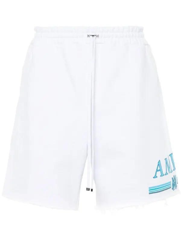 Amiri Rubberized Logo Cotton Shorts