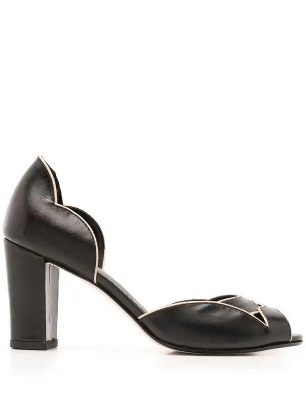 STUDIO CHOFAKIAN Léger 75mm Leather Pumps - Black