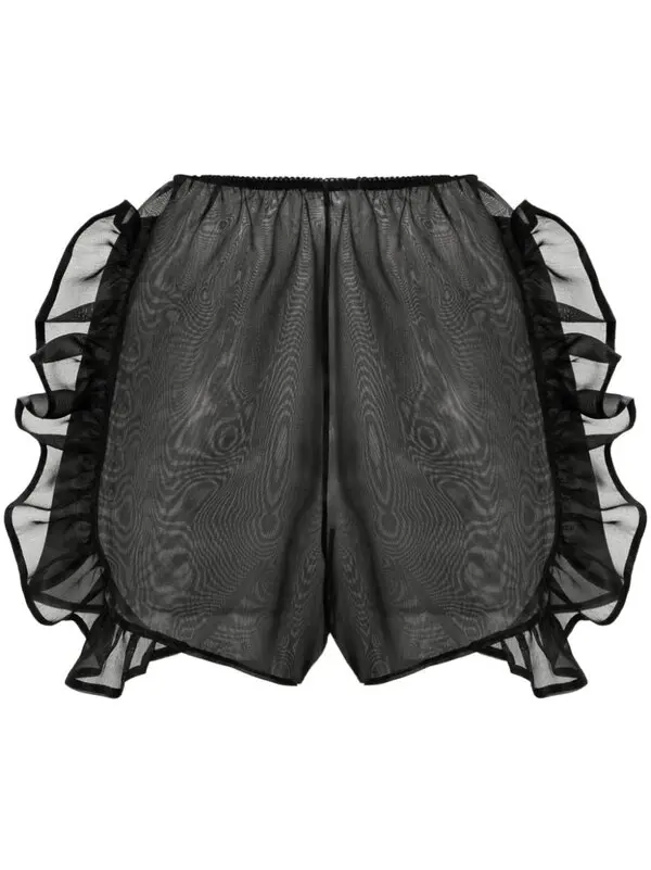IOANA CIOLACU Peony Ruffle-trim Shorts