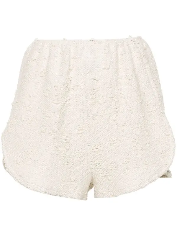 IOANA CIOLACU Distressed-effect Knitted Shorts