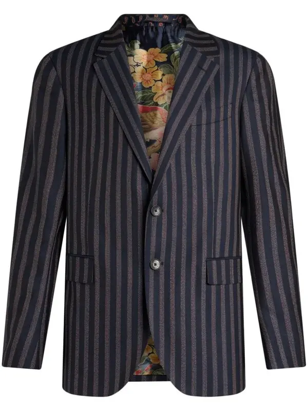 Etro Striped Wool Blazer