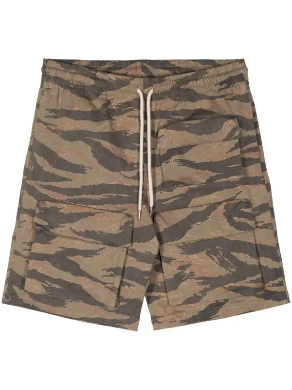 MOUTY Nate Camouflage-print Shorts - Neutrals