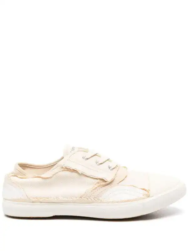 Maison Margiela Inside-Out Canvas Sneakers In Neutrals - 50% Off