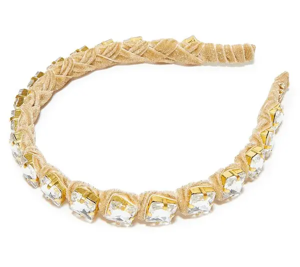 Lele Sadoughi Square Crystal Strand Headband - One-color