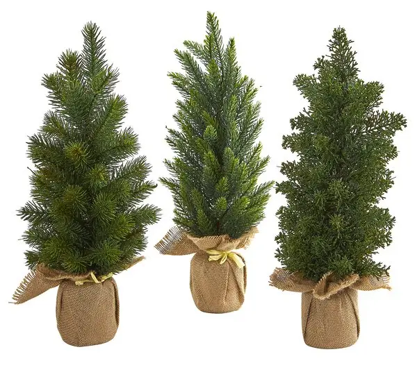 NEARLY NATURAL 15' Mini Cypress And Pine Artificial Tree