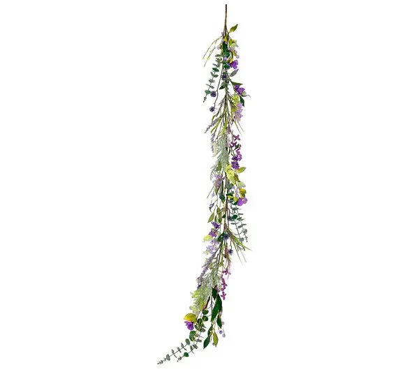 PULEO INTERNATIONAL 60' Artificial Lavender Spr Ing Garland