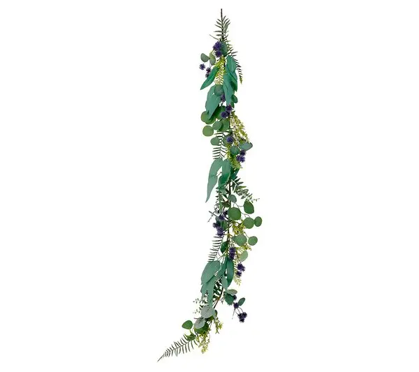 PULEO INTERNATIONAL 60' Artificial Eucalyptus S Ring Garland