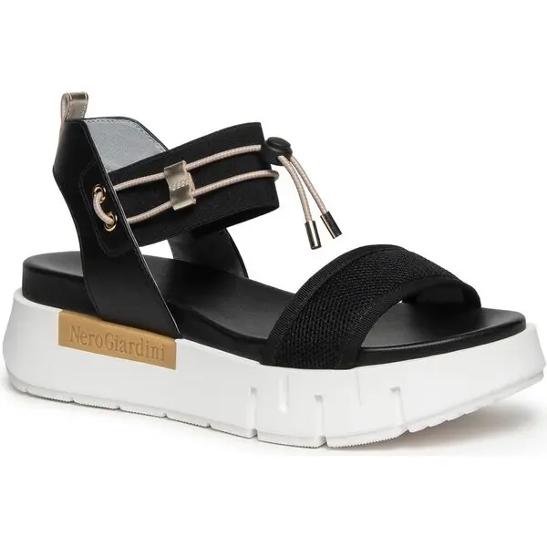 NEROGIARDINI Platform Sandals - Black