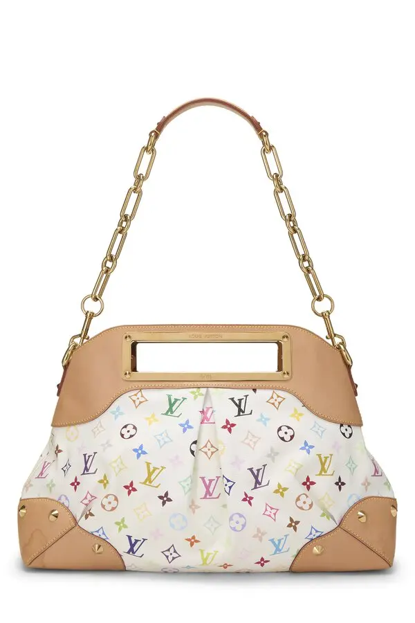 LOUIS VUITTON Takashi Murakami Monogram Multicolore Judy Gm - White