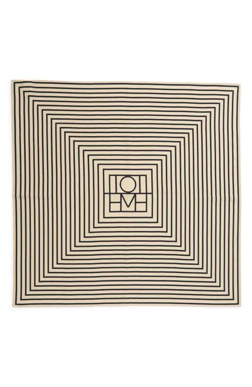 TOTÊME Signature Logo Square Silk Scarf - Monogram Print