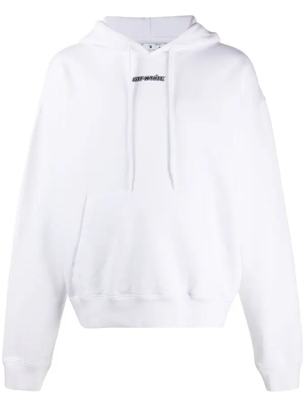 Off-White Oversize Arrows Hoodie - White/red