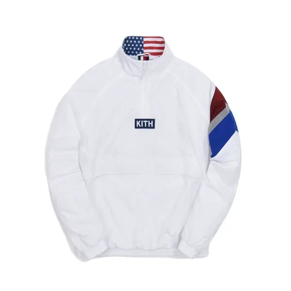 Kith Retro Quarter Zip Track Jacket - White