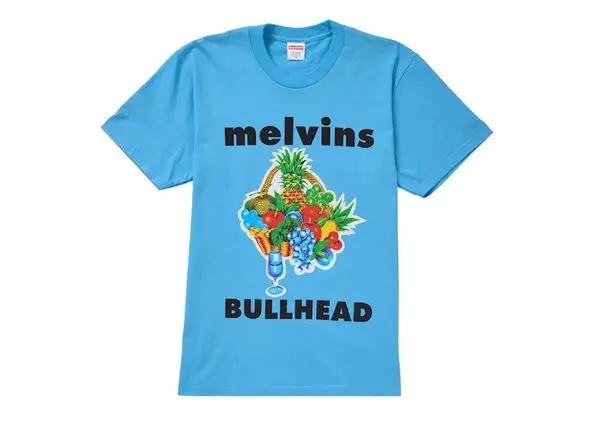 Supreme Melvins Bullhead Tee Shirt - Bright Blue