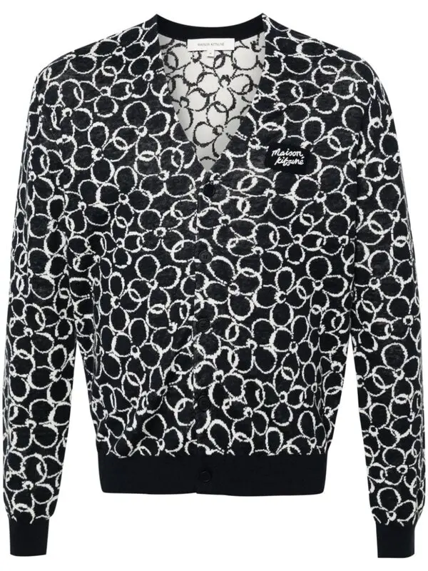 Maison Kitsuné Abstract Daisy Cardigan