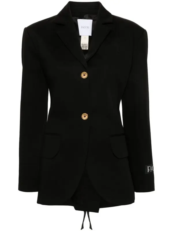 Patou Twill Blazer With Tie-fastening Straps