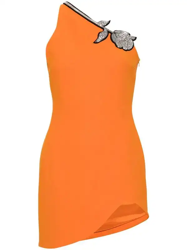 david koma embellished floral applique cady mini dress david koma embellished floral applique cady mini dress David Koma Crystal  Embellished Mini Dress