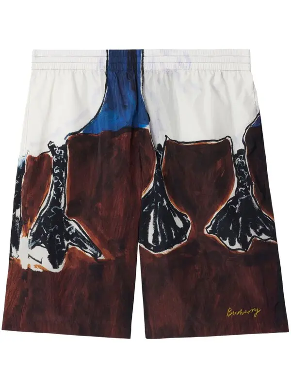 Burberry Graphic Print Deck Shorts