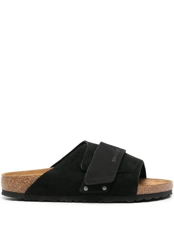 BIRKENSTOCK Kyoto Suede Sandals - Black